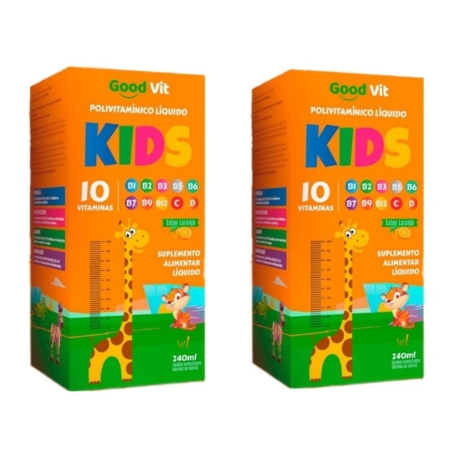 Kit C/2Un Polivitaminico Kids 240ml Good Vit | Shopee Brasil