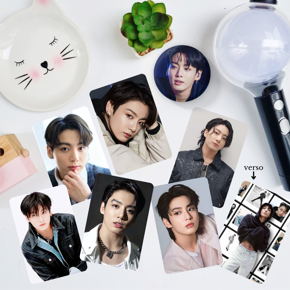 KIT PHOTOCARDS + BOTTON JUNGKOOK | COMEMORATIVO JK DAY | Shopee Brasil