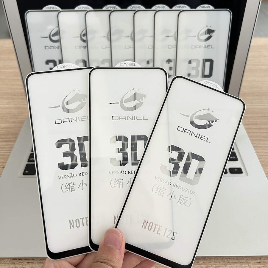 Kit Pelicula de Vidro 3D resistente para xiaomi REDMI NOTE7, NOTE8, NOTE9, NOTE10/NOTE10S, 12C ...