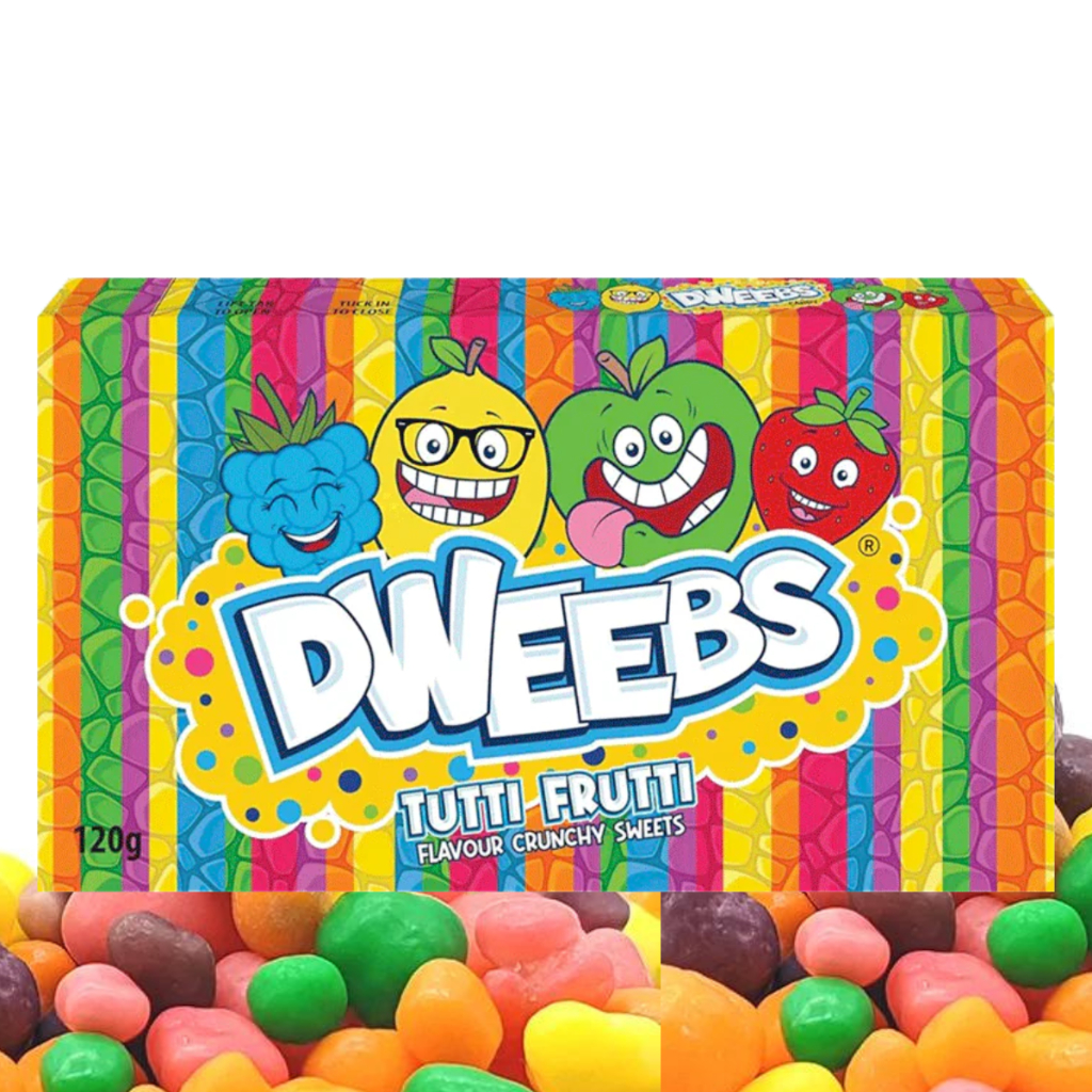 Bala Dweebs Crunchy Sweets Tutti Frutti 120g Importada | Shopee Brasil