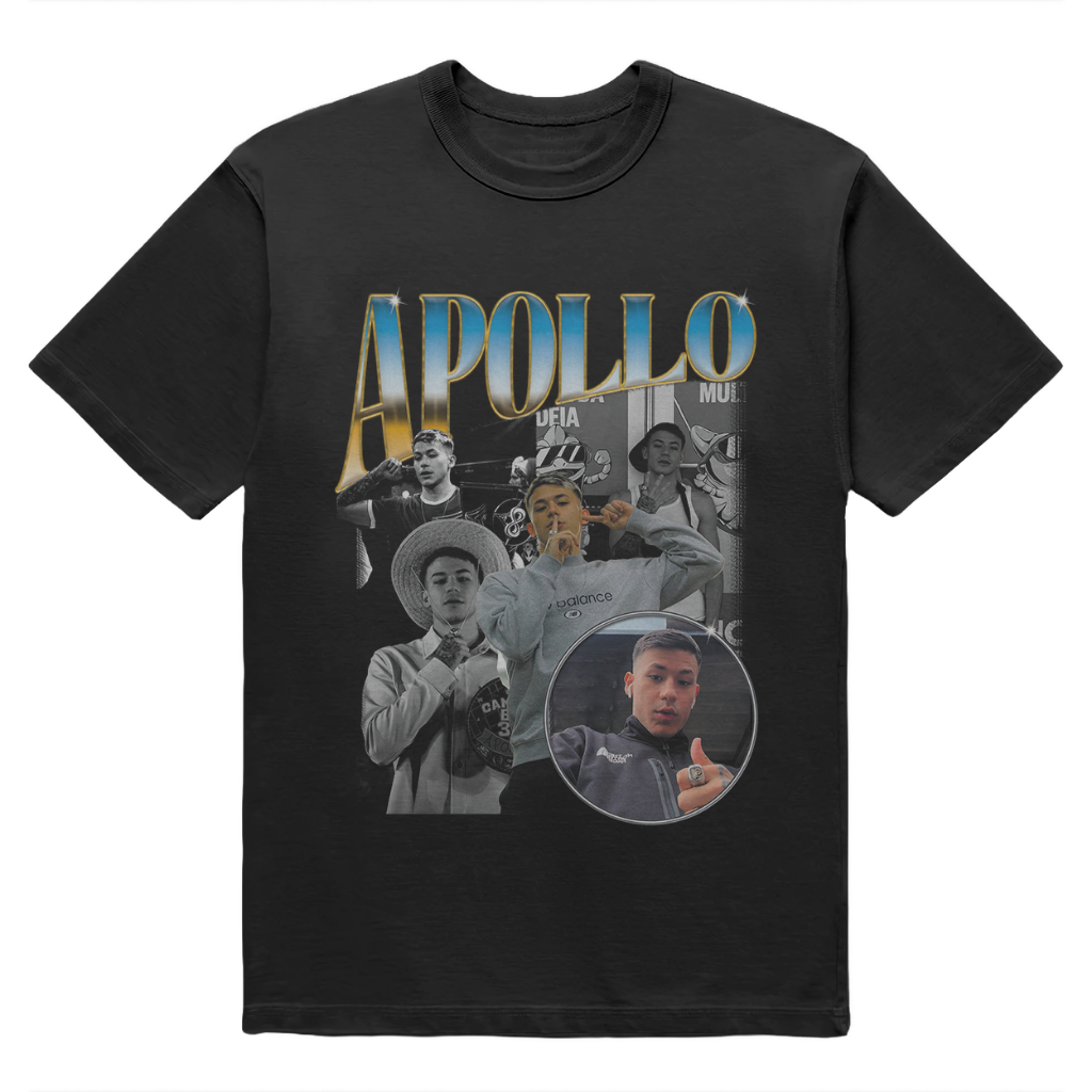 Camiseta Apollo Mc Premium 100% Algodão Fio 30.1 Unissex Streetwear ...