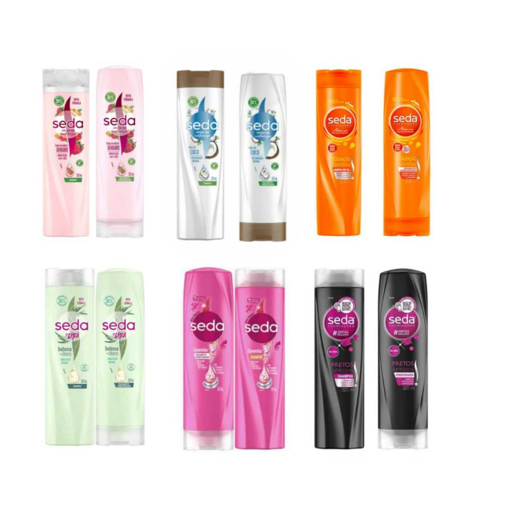 Kit Shampoo + condicionador Seda 325ml | Shopee Brasil