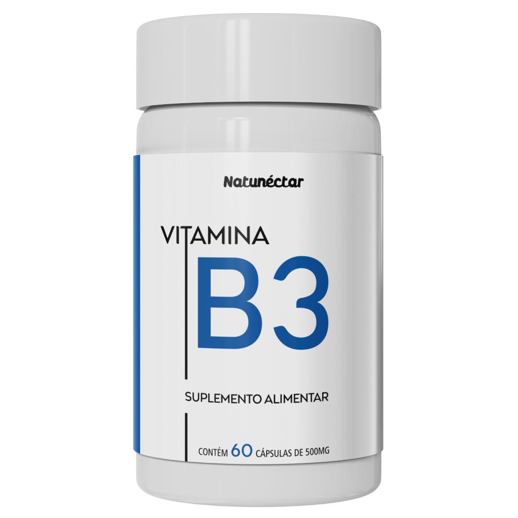 Vitamina B3 - Niacina Niacinamida - 60 cápsulas Natunéctar | Shopee Brasil
