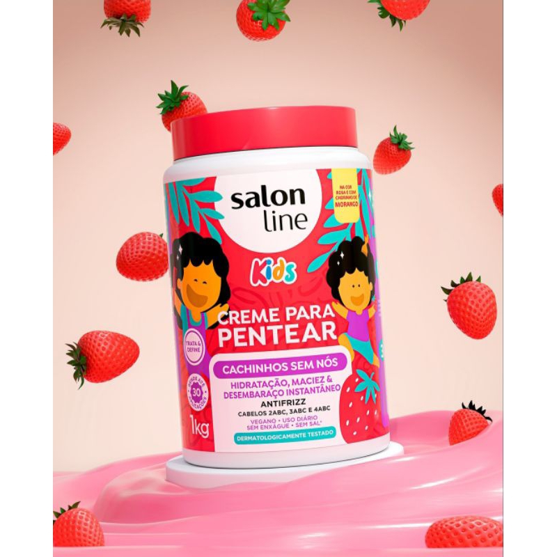 Creme Salon Line 1kl (morango) | Shopee Brasil