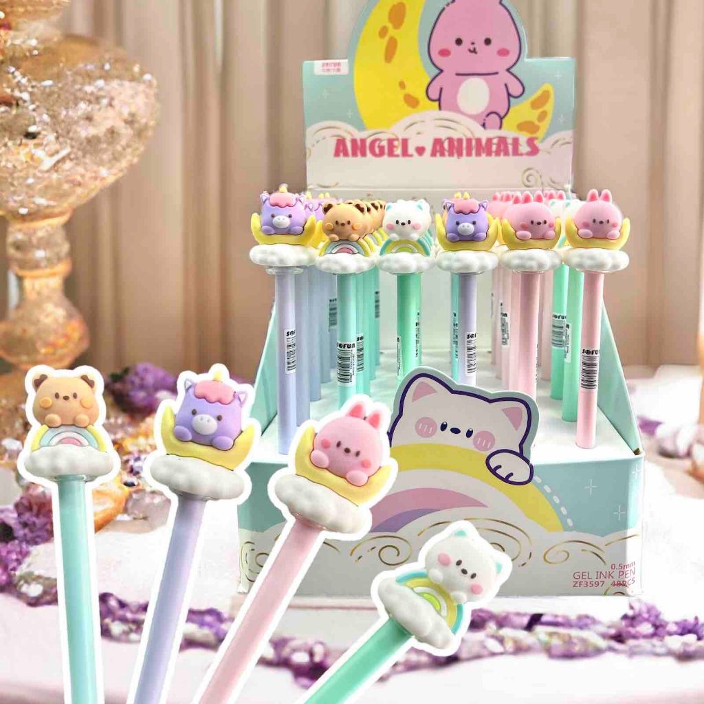 Caneta Angel Animals Gel Pen | Shopee Brasil