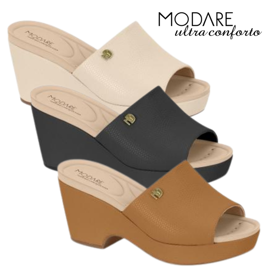 Tamanco Modare Ultra Conforto Meia Pata Salto 7137-123-28284 | Shopee ...