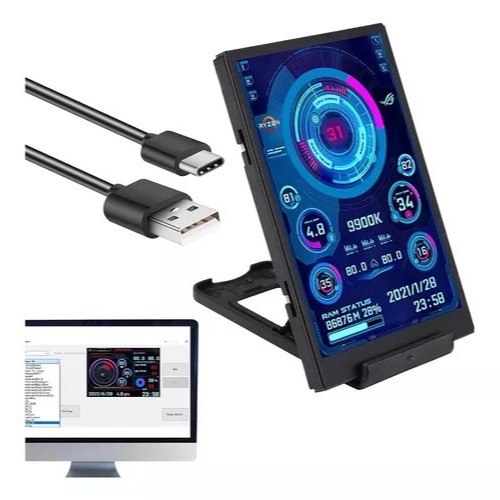 Monitor Tela 3.5 Polegadas Ips Type-c Para Pc Mon Recursos | Shopee Brasil