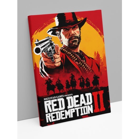 QUADRO DECORATIVO RED DEAD REDEMPTION 2 CAPAS EM MDF 21X29,7 3MM ...
