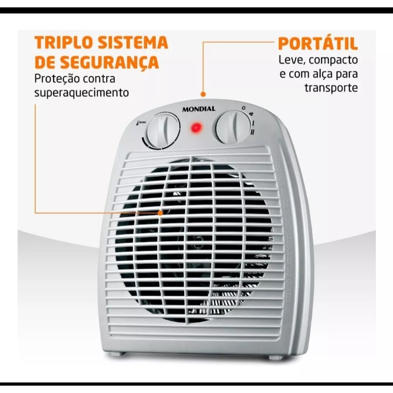 Aquecedor a ar 3 em1-2 níveisda mondial A08 220V | Shopee Brasil