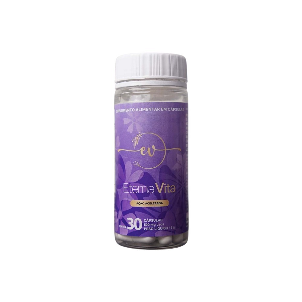 Eterna Vita - Suplemento Alimentar Natural - 1 Frasco com 30 Cápsulas ...