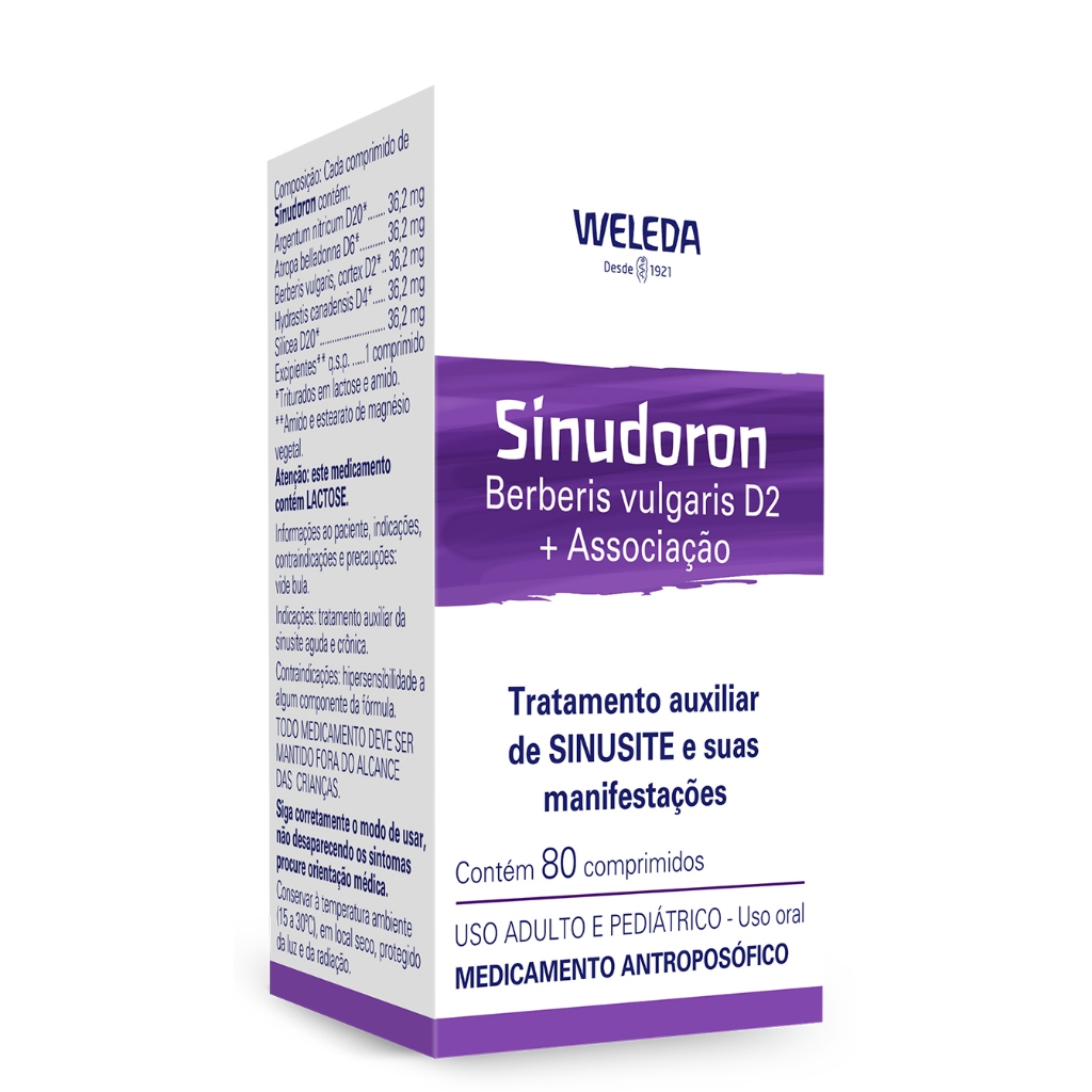 Tratamento Para Sinusite Sinudoron 80 Comprimidos Weleda | Shopee Brasil