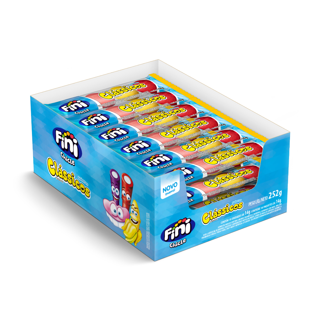 FINI CHICLE CLÁSSICOS 12X18X14G | Shopee Brasil