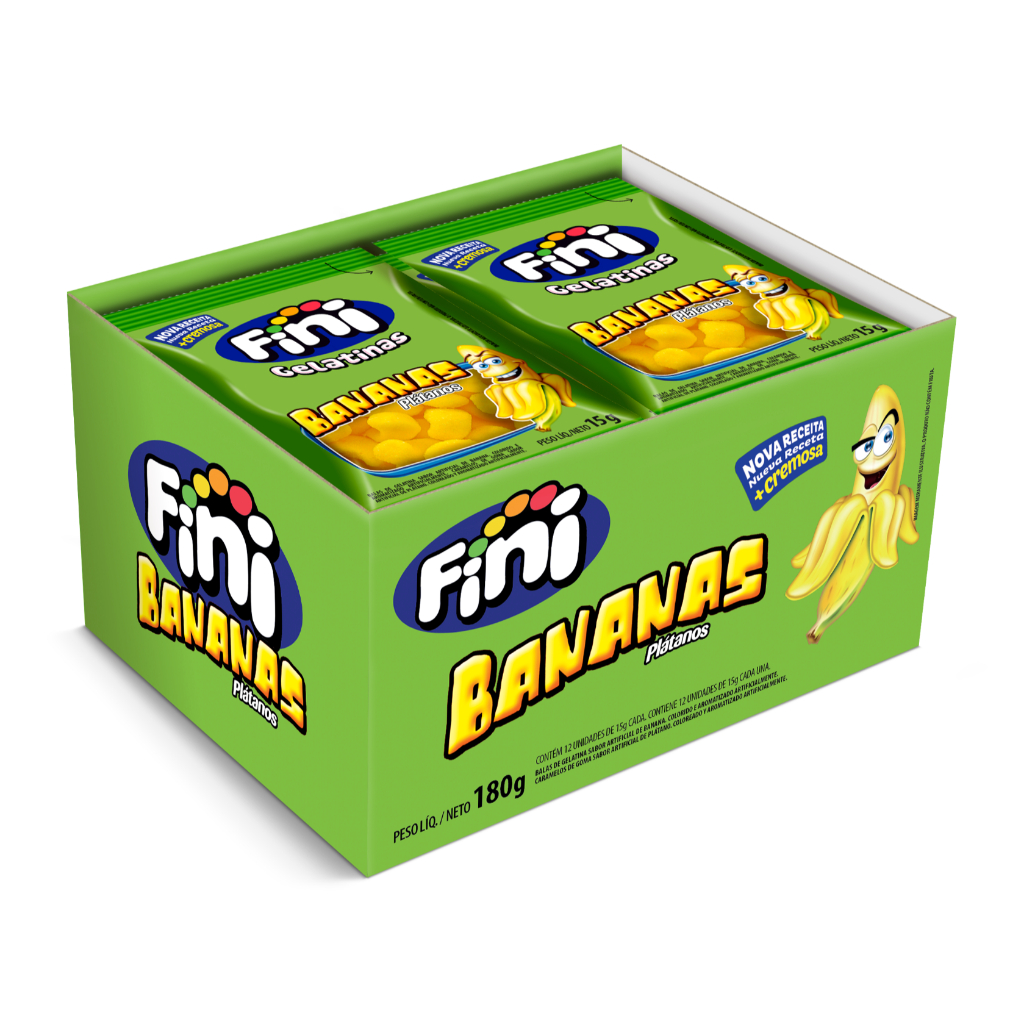 FINI BANANAS 24X12X15G | Shopee Brasil
