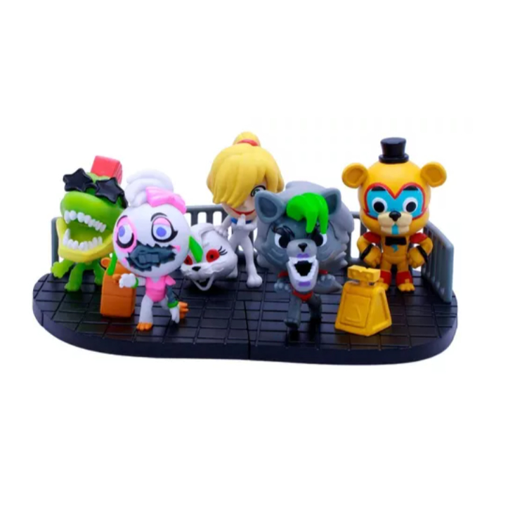 Kit 5 Bonecos Five Nights Freddys Security Breach Completo | Shopee Brasil