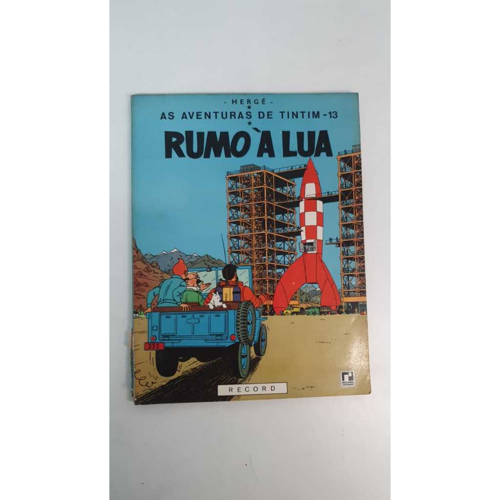 Livro As Aventuras de Tintim Rumo à Lua Hergé V4406 | Shopee Brasil