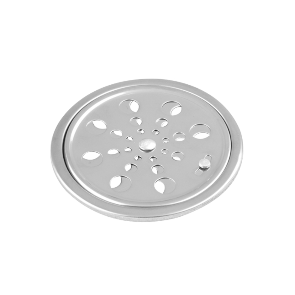 Grelha Inox Redonda com Caixilho 100mm | Shopee Brasil