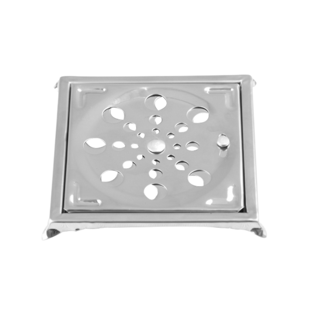 Grelha Inox Quadrada com Caixilho 150mm | Shopee Brasil