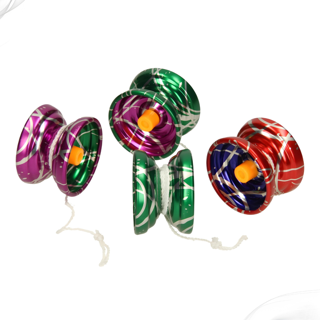 Yoyo Io-io Aluminio Yoyo Ioio Yo-yo Ioiô Rolamento Sortido Brinquedo Colorido Pião com corda ...