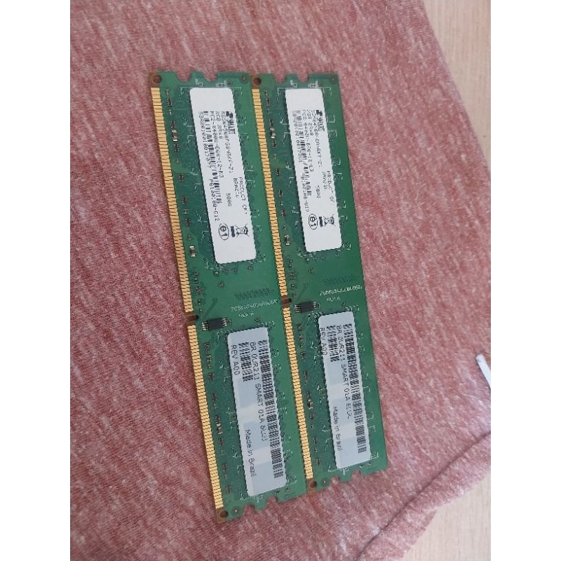 Memória RAM 4GB DDR2 800Mhz SMART Original | Shopee Brasil