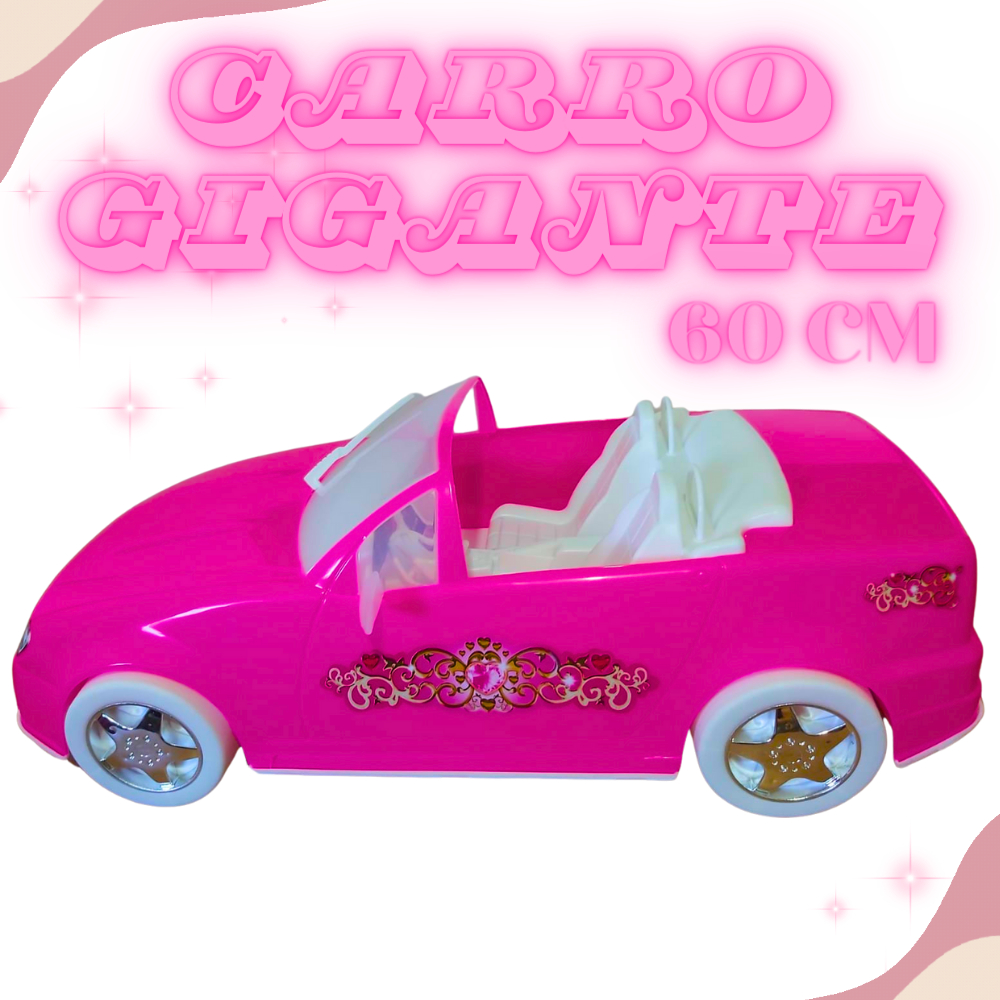 Carro da Barbie Rosa Conversível 60 cm Para Boneca Barbie | Shopee Brasil