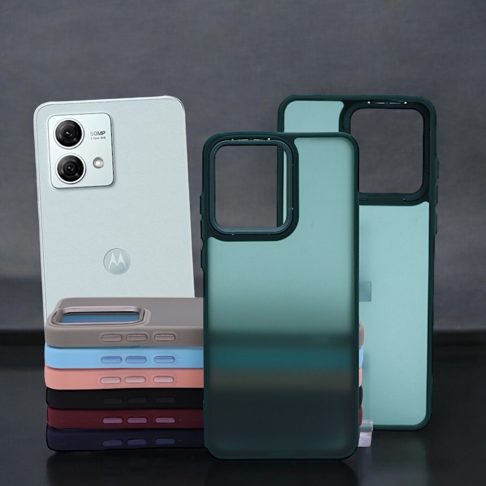 Capa Protetora Fosca Borda Colorida para Moto G84 | Shopee Brasil