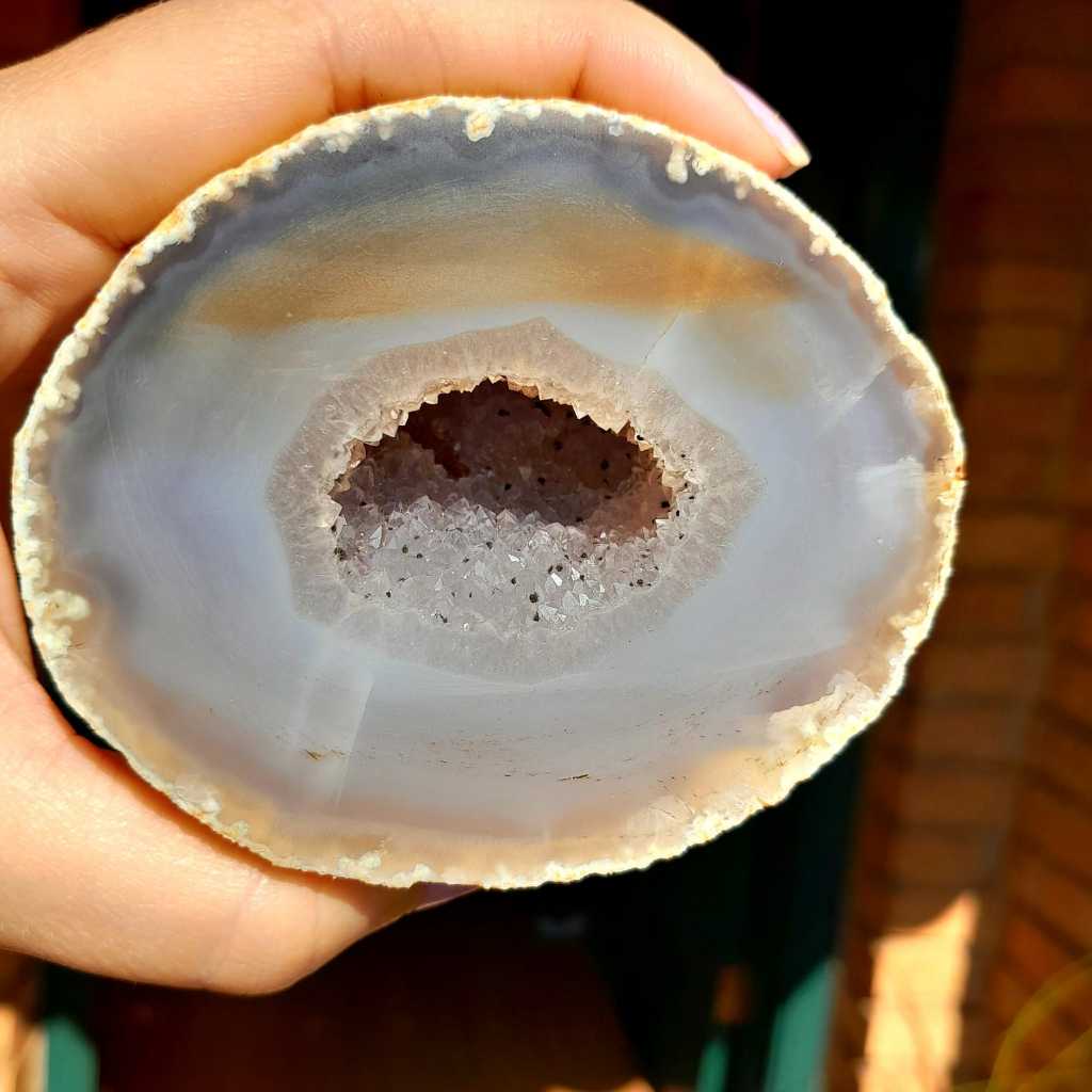 Pedra Geodo de Ágata natural - Pedra bruta natural | Shopee Brasil