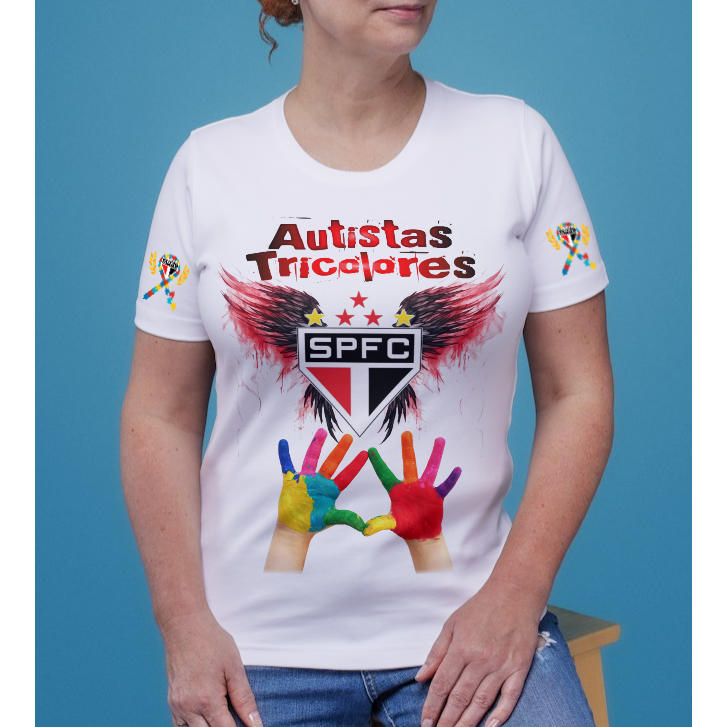 Camiseta Unissex Autismo Autistas Tricolores / São Paulinos / São Paulo ...