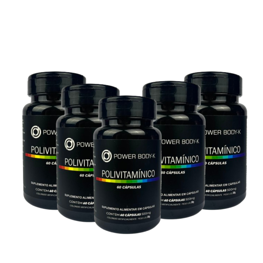 5 Polivitamínicos Vitamina A a Z 300 capsulas - Power Body-k | Shopee ...