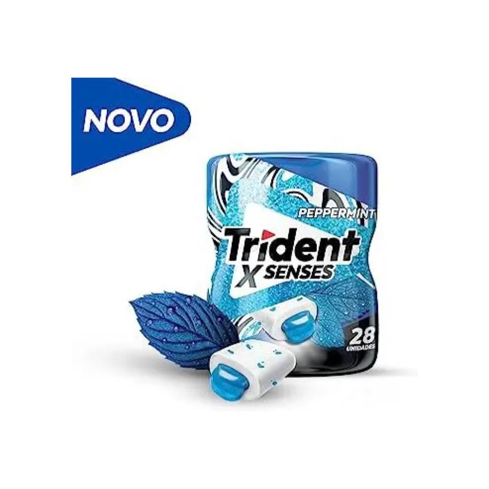 Chiclete Trident Hortelã Peppermint X Senses Pote 54g | Shopee Brasil