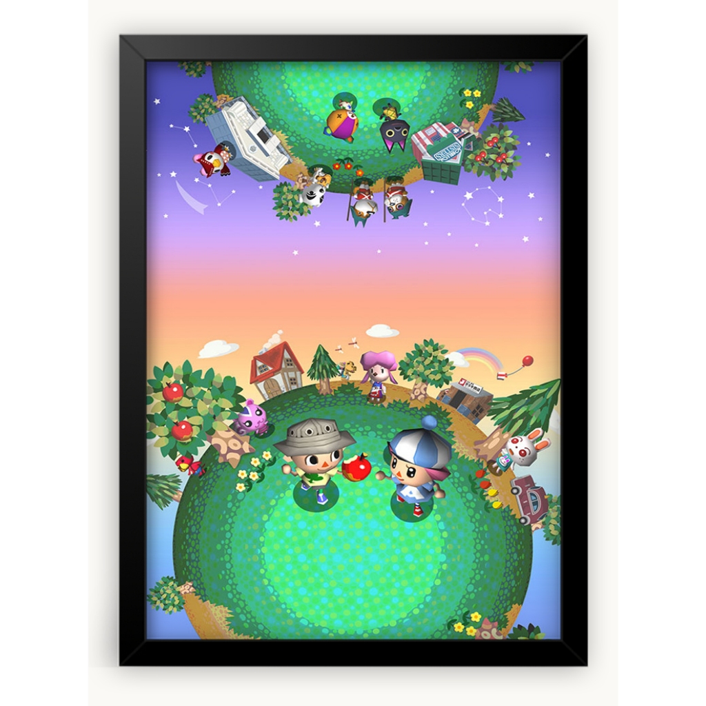 Quadro Decorativo Animal Crossing Wild World Game A3 30x42cm | Shopee ...