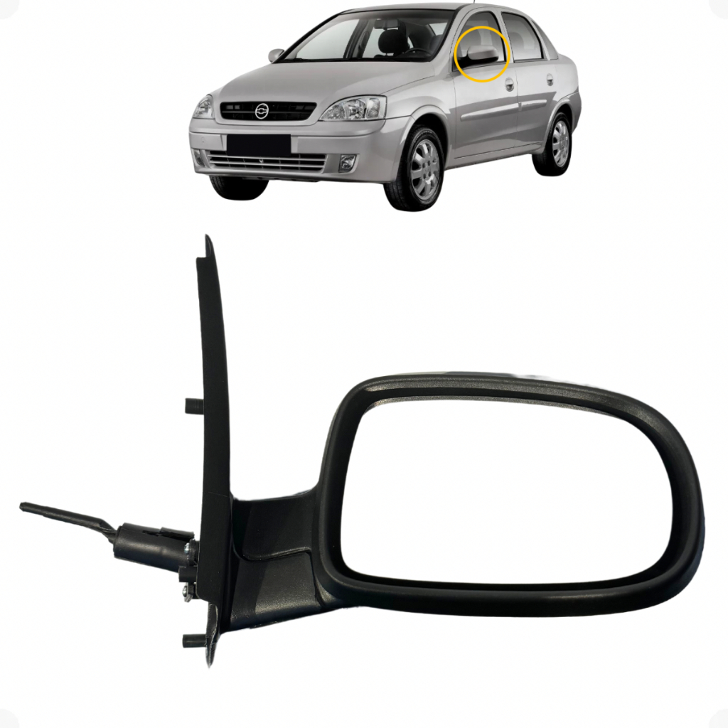 Retrovisor Corsa Montana Com Controle 2 e 4 Portas Direito 2002 2003 2004 2005 2006 2007 2008 ...