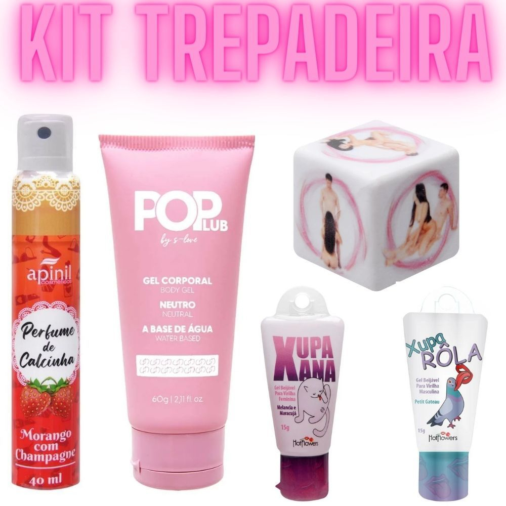 Kit Trepadeira com perfume para calcinha lubrificante dadinho xupa xana ...
