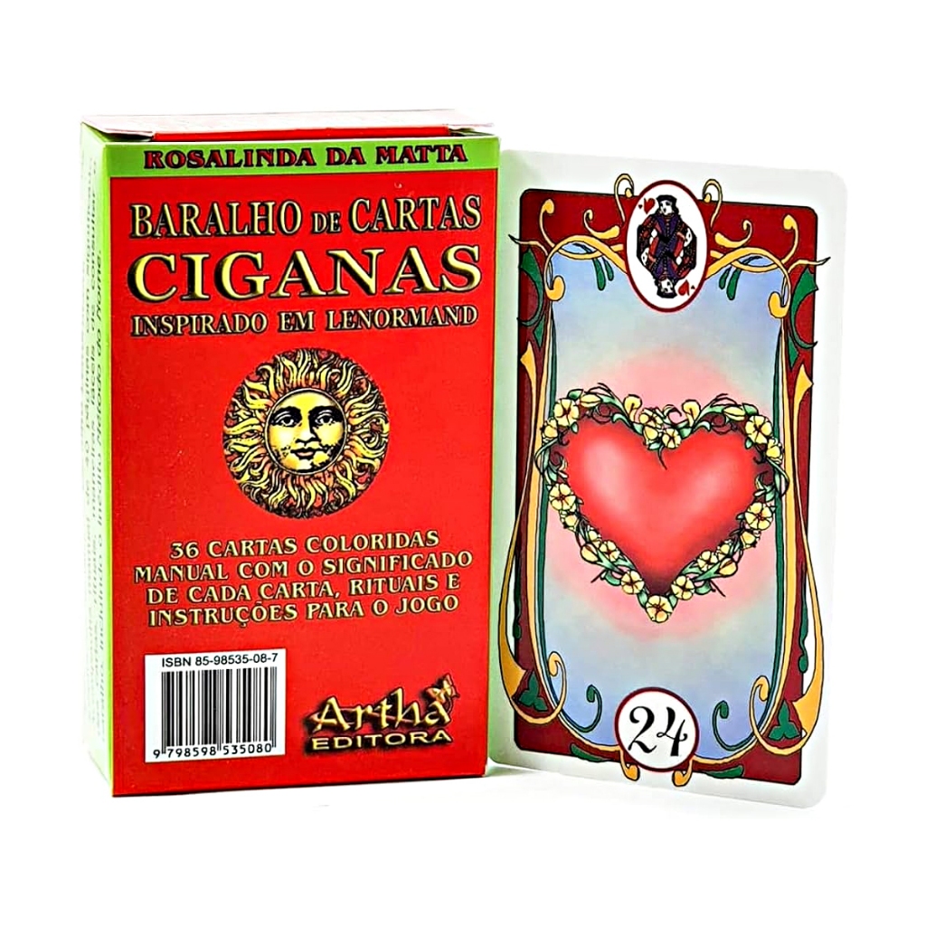 Tarot Baralho De Cartas Ciganas Inspirado Em Lenormand 36 Cartas Tarot Cigano Shopee Brasil