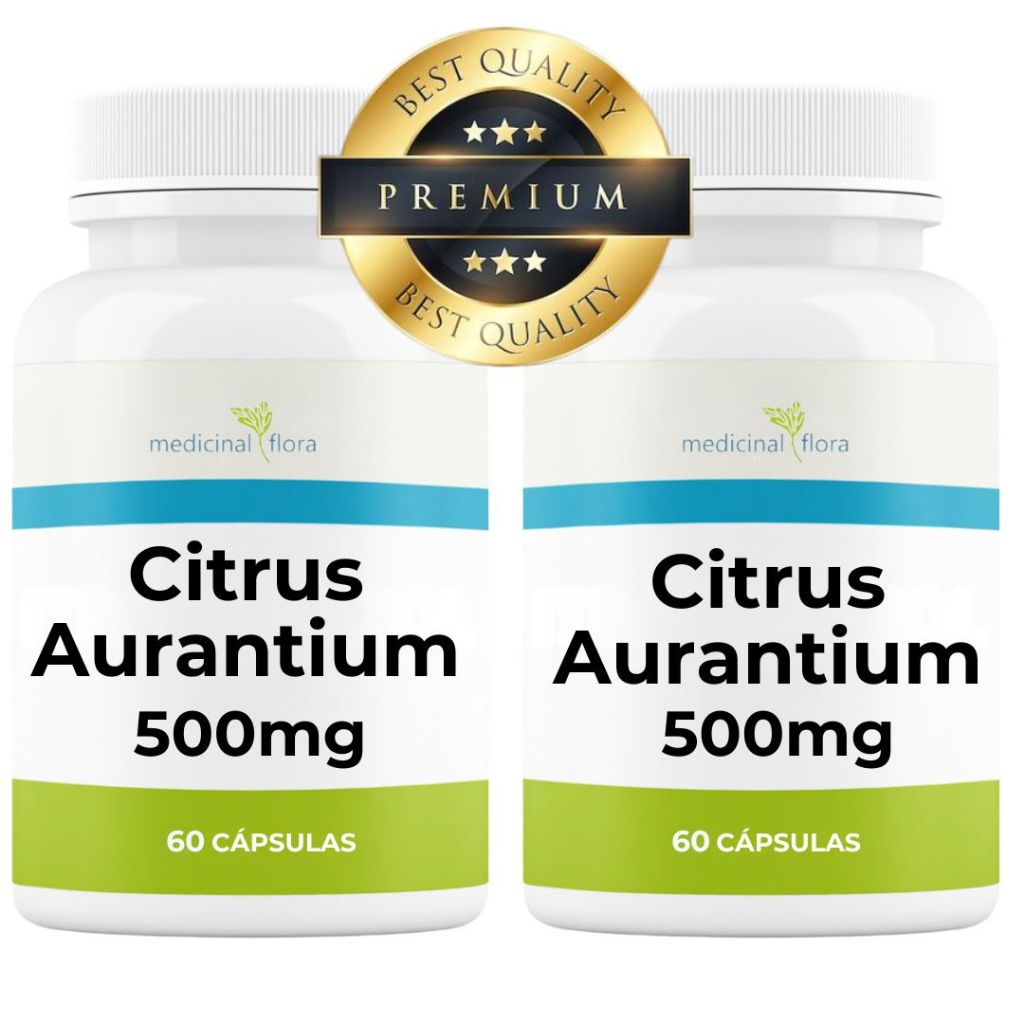 Kit 2 Potes Citrus Aurantium 500mg 60 Cápsulas Original | Shopee Brasil