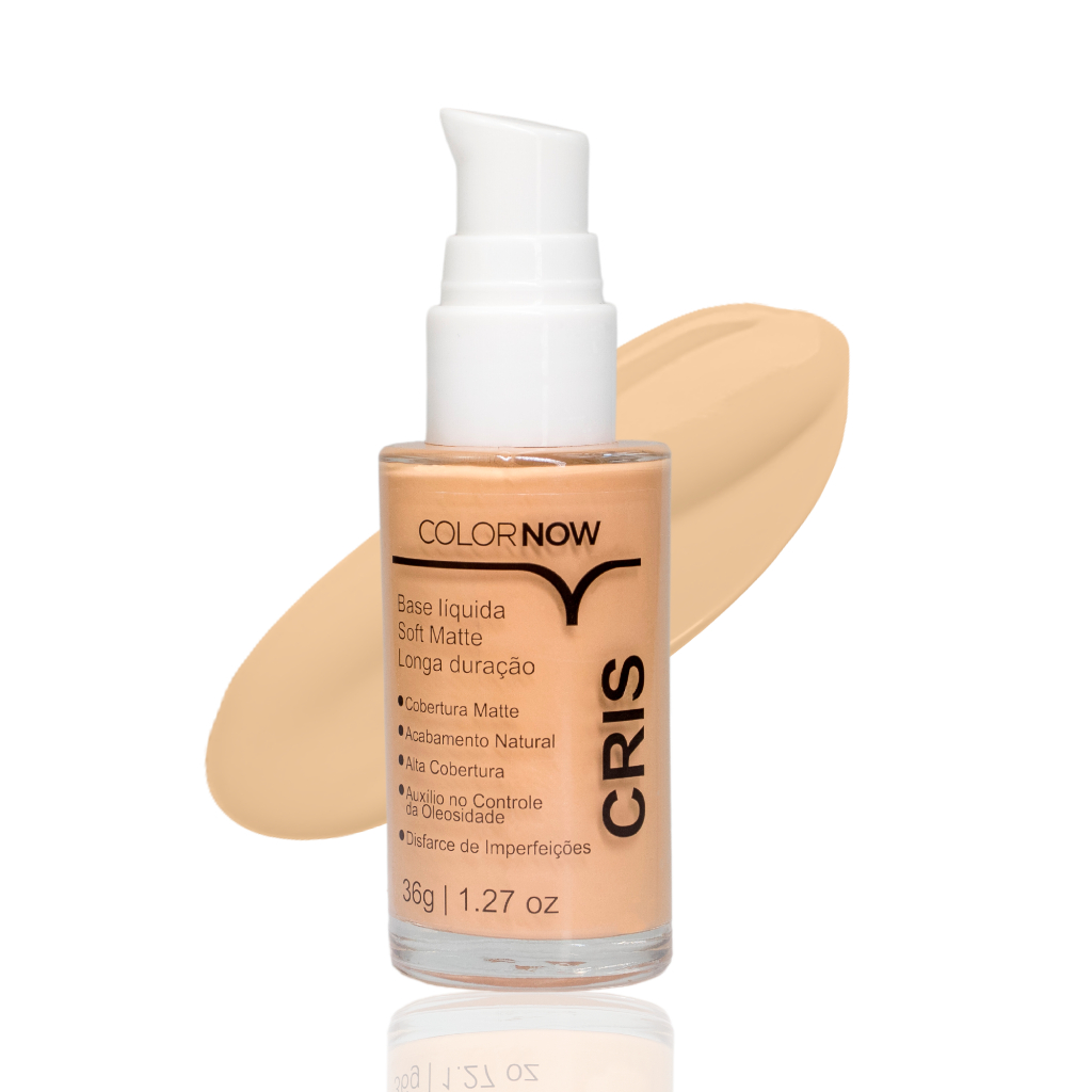 Base Líquida Soft Matte Longa Duração Alta Cobertura - Colornow ...
