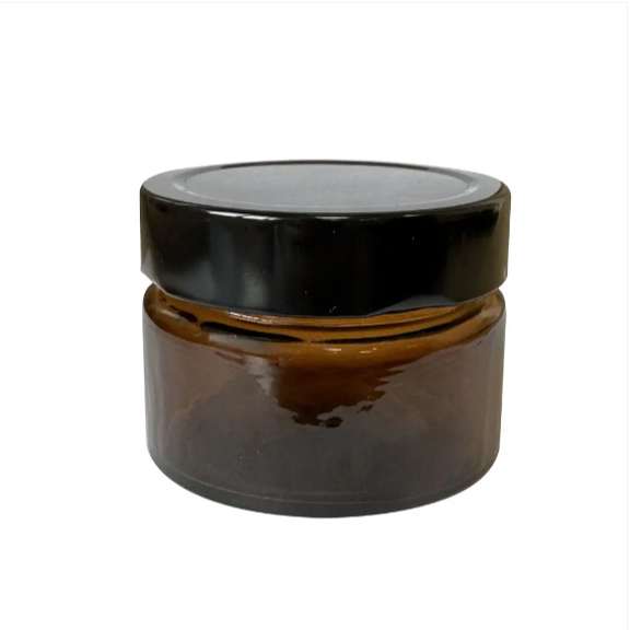 Pote de Vidro Âmbar Pianezza 50ml C/ Tampa Luxo (5 Peças) | Shopee Brasil