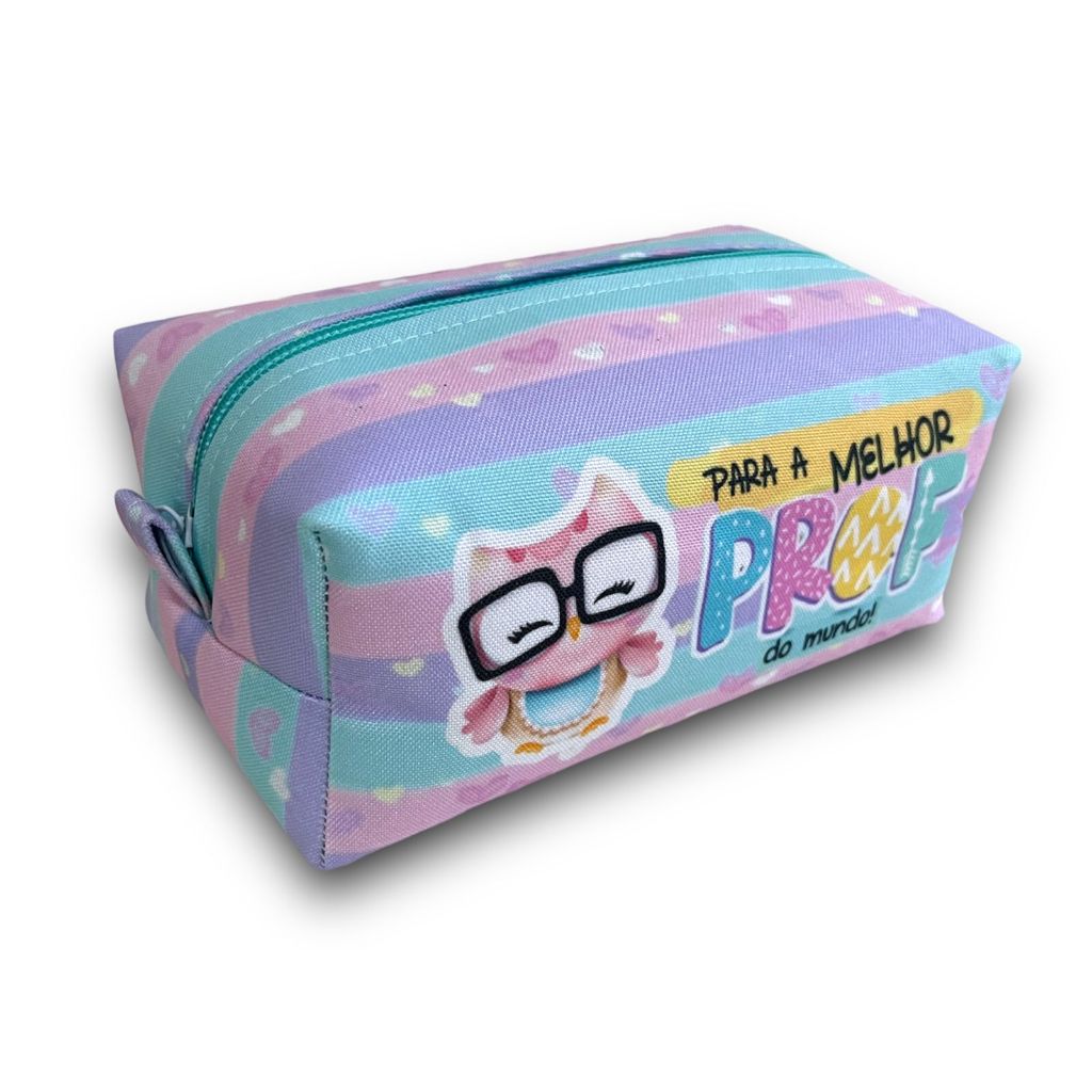 Necessaire Box Professor Personalizada Corujinha Dia dos Professores ...