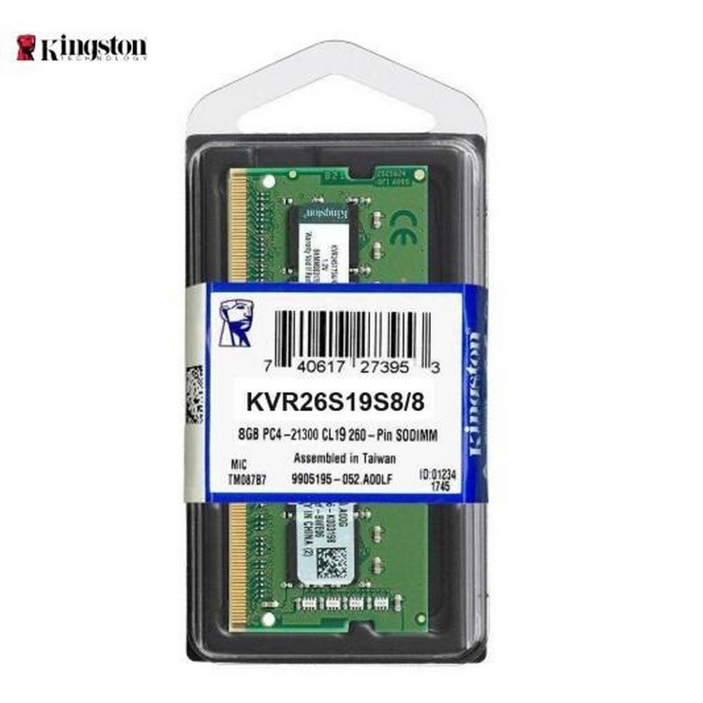 Memória RAM para Notebook 8GB DDR4 2666Mhz Kingston KVR26S19S8/8 | Shopee Brasil
