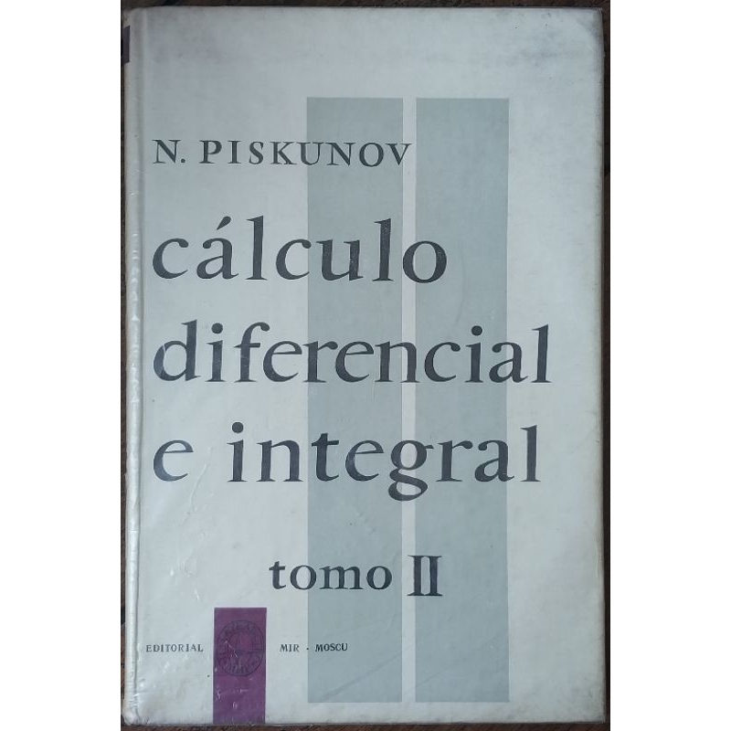 Cálculo diferencial e integral tomo II - N. Piskunov | Shopee Brasil