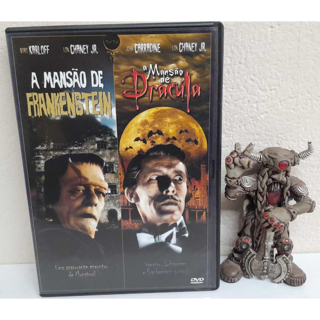 DVD 2 FILMES EM 1 - A MANSAO DE FRANKENSTEM / A MANSAO DE DRACULA ...