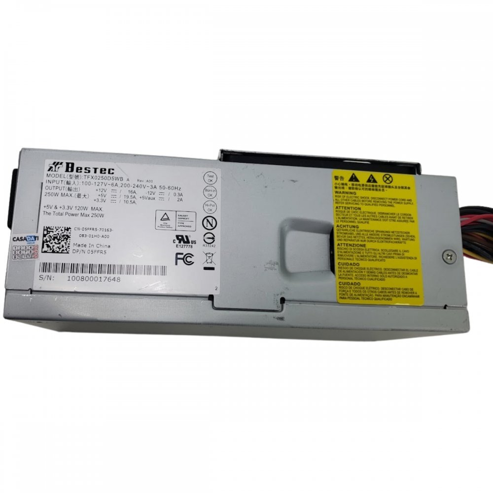 FONTE SLIM PARA CPU DELL OPTPLEX 250W | Shopee Brasil