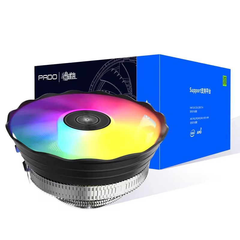 Pado Air Cooler CPU, RGB, PWM, Intel LGA 1155, 1700, 1200, 1151, AMD ...