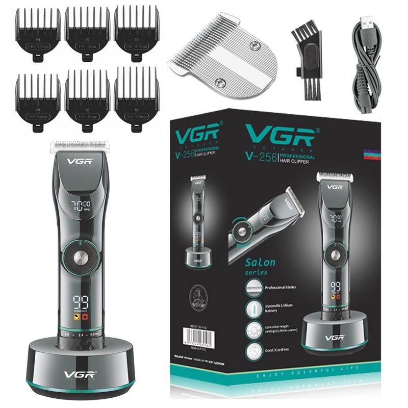 Máquina de Cortar Cabelo Profissional V-256 | VGR | Shopee Brasil