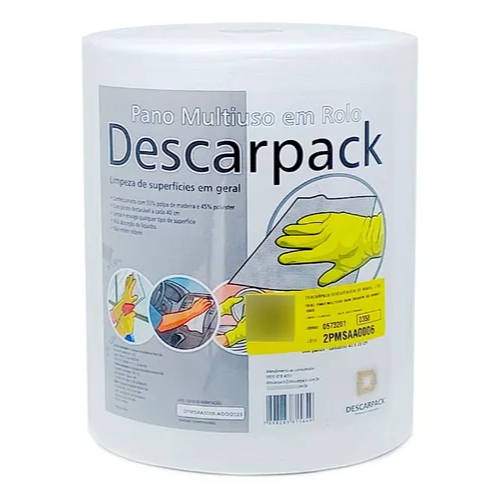 PANO MULTIUSO 240M 28X4 35G BRANCO Descarpack | Shopee Brasil