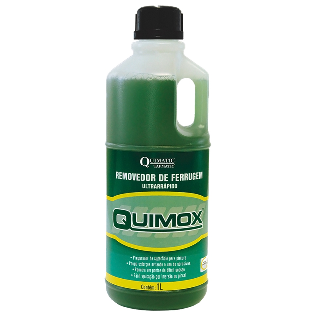 Quimox Limpa Ferrugem 1 Litro Quimatic Ultrarrápido Tapmatic Removedor ...
