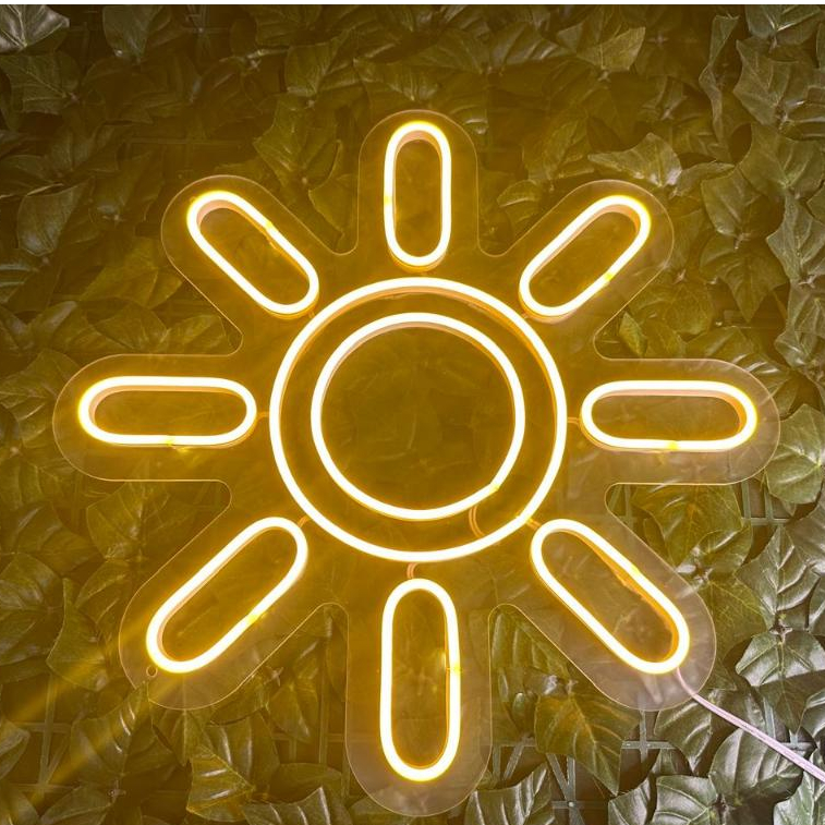 Painel Neon Led Raio De Sol para Festa 42x42CM | Shopee Brasil