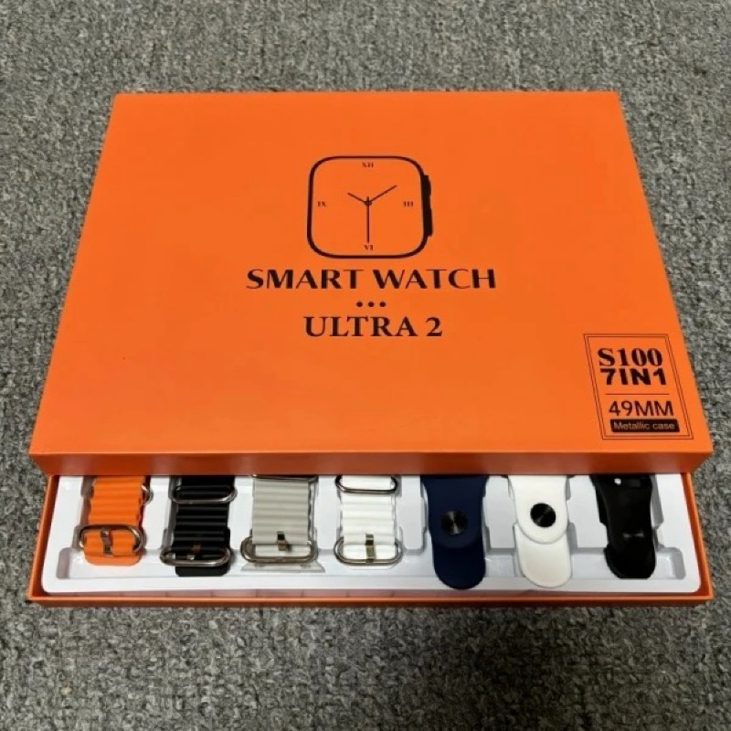 smartwatch s100 ultra 2 49mm com 7 pulseiras e case | Shopee Brasil