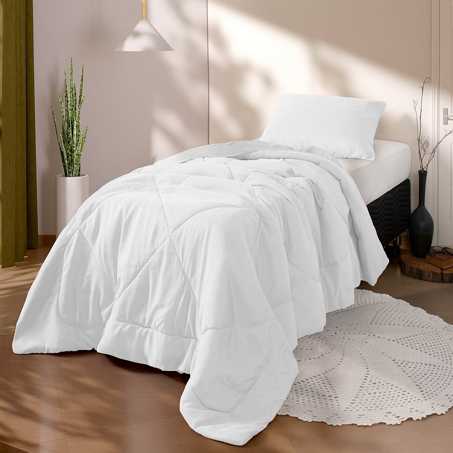 Edredom Solteiro Margarida Avulso Cobertor Super Macio Dupla Face ...