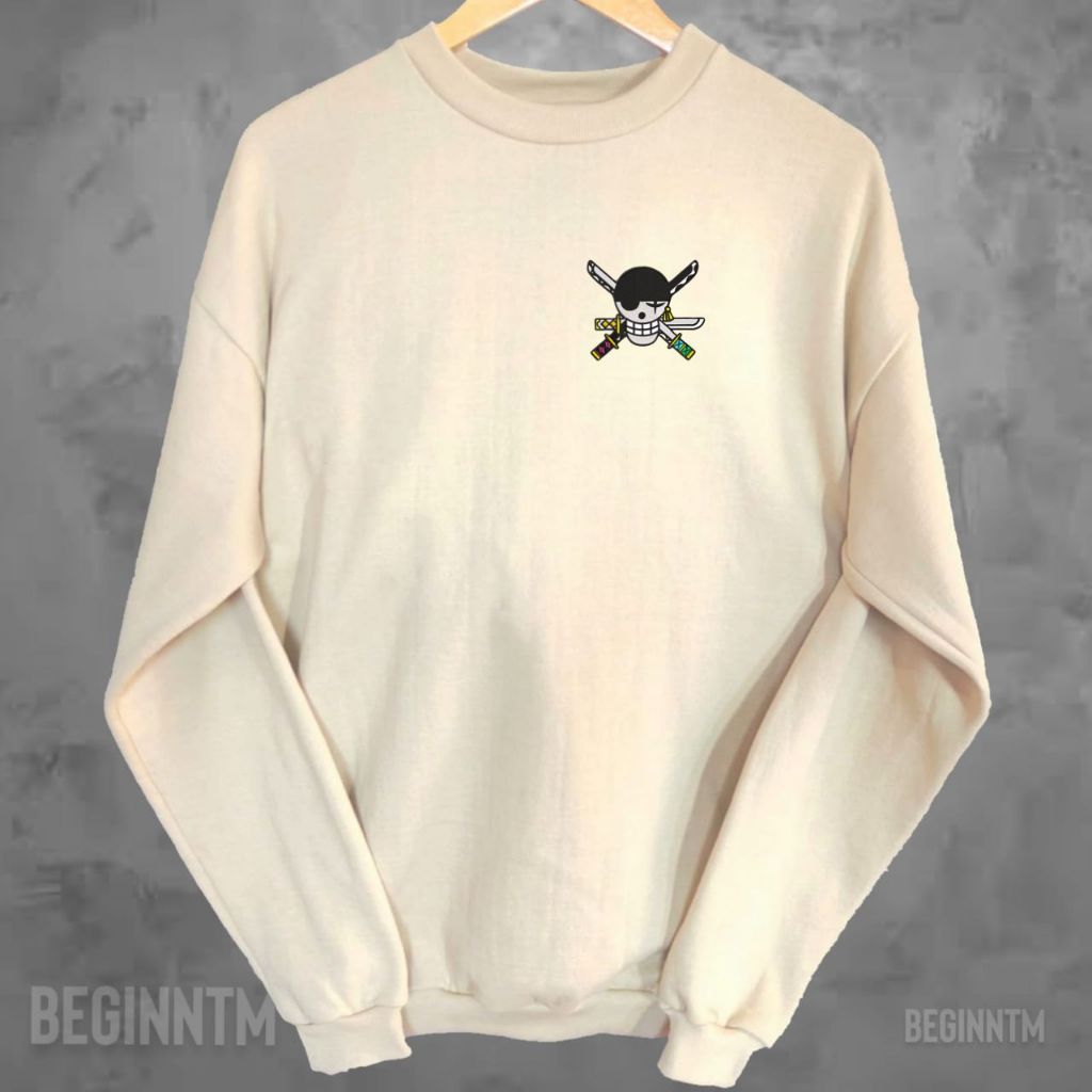 Moletom Roronoa Zoro Bordado Espadas e simbolo Anime One Piece Blusa ...