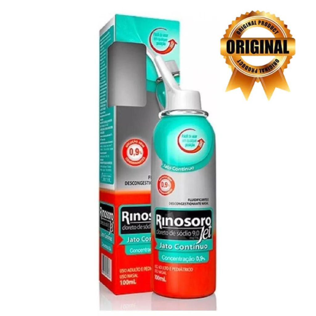 Rinosoro Jet XT 0,9% Jato Contínuo 100ml | Shopee Brasil